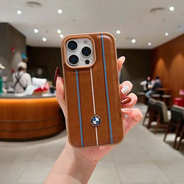 AS PLATINUM Apple iPhone Pro Series Luxury Branded Car Logo Leather ...