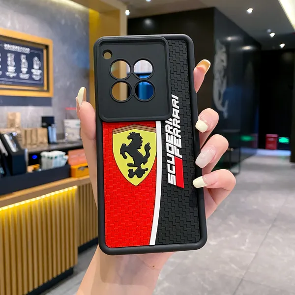 AS PLATINUM OnePlus 12R 5G Ferrari Soft Silicone Cute 3D Cartoon Back ...