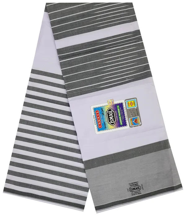 Ismail Lungies ISMAIL men's 100% pure cotton white stripes lungi Price ...