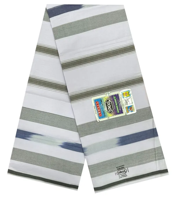 Ismail Lungies Ismail Men's 100% Pure Cotton stripes Lungi 2.10 meter ...
