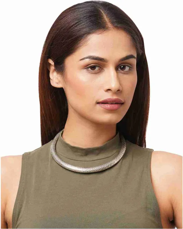 BINNI Binnis Wardrobe German Silver Quilted Pattern Hasuri Necklace ...