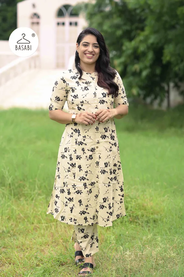 BASABI APPARELS Pure Cotton Kurta and Pants Price in India - Buy BASABI ...