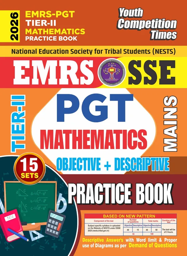 Yctbooks EMRS Tier-II PGT Mathematics Practice Book 2026 English Medium ...