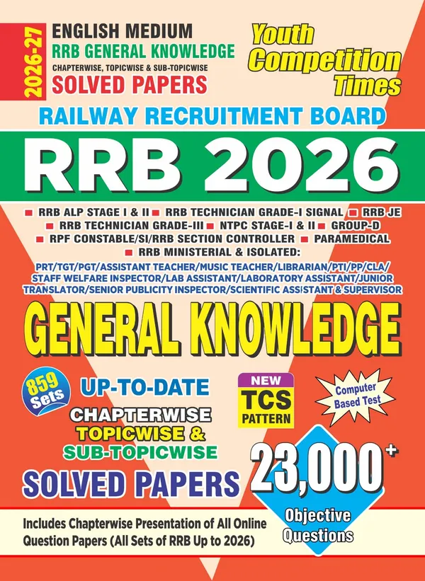 Yctbooks RRB General Knowledge Chapterwise Solved Papers 2026 English ...