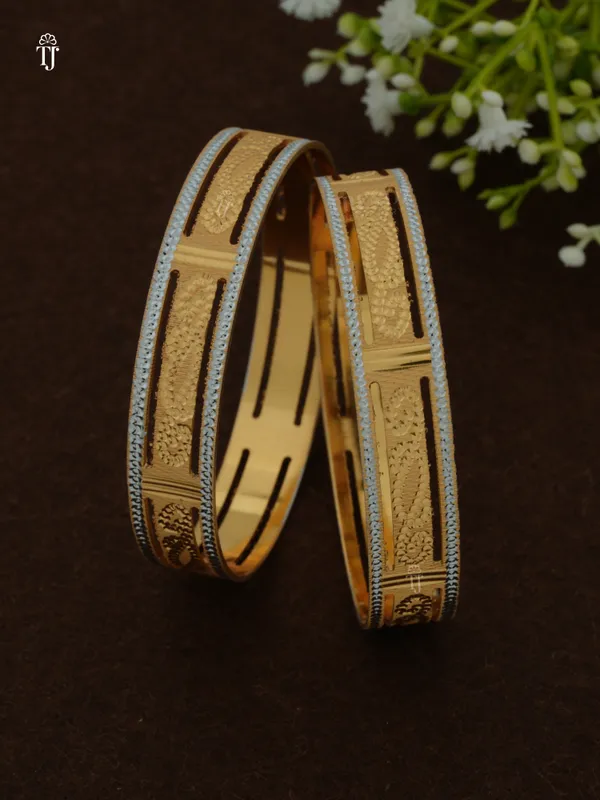 Trendz Jewellery Fancy CNC Bangles for Women | 2-Bangle Set (1 Pair ...