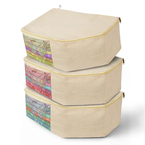 SOLSTICE Lifestyle SOLSTICE Canvas Cotton Blouse Cover | Pack of 3 ...
