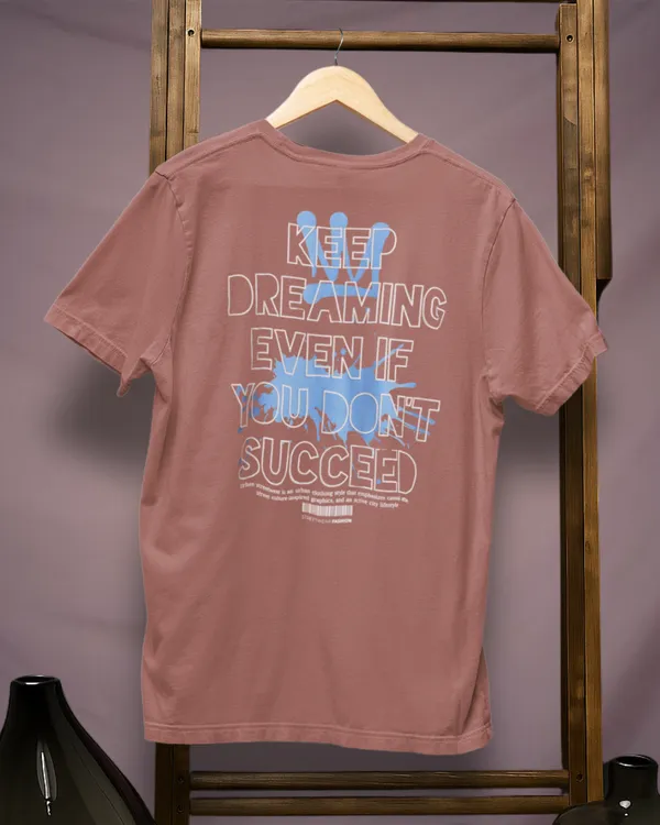 QUCO Unisex Brown Oversized T-Shirt | Quco Dream & Success Edition ...