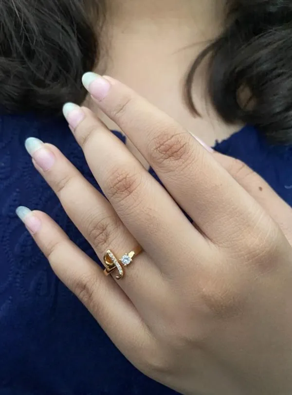 Kalyani Jewellers ( shreenathji jewellery ) American Diamond Adjustable Initial Letter Name ...