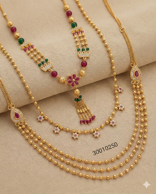 Kalyani Jewellers ( shreenathji jewellery ) Micro Gold Plated Ruby ...