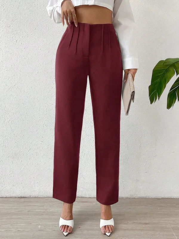 High Buy Wine Zara Formal Pant For Women Price in India - Buy High Buy ...
