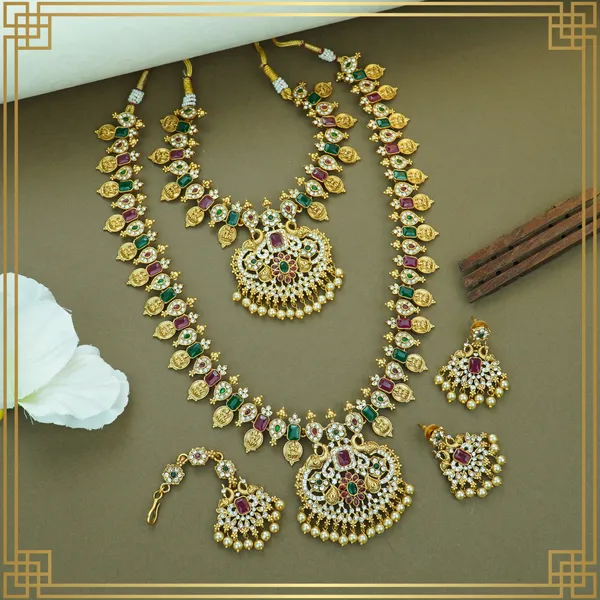 PINAK JEWEL Traditional Temple Jewellery Combo Set | South Indian ...