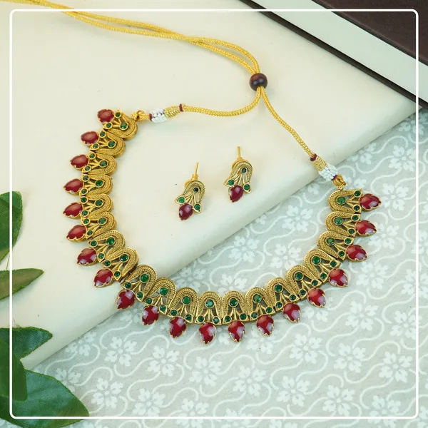 BHARGAV ARTS Shimmering Fusion Jewellery Necklace Sets By Bhargav arts ...