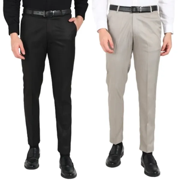 SAM AND JACK (A & A Apparel) Pack Of 2 Black & Silver Viscose Rayon ...