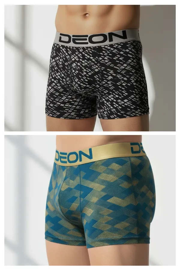 Deon Cotton Elastane Printed Trunk | Ultra Series - Super Stretchable ...