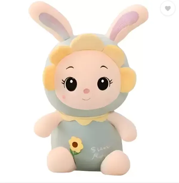 Zexsazone Green Sunflower Bunny Teddy Bear Soft Toy For Girls Kids - 35 ...