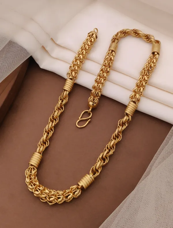 BLUSAGE New Clasical Desing Bahubali Anti Tarnish & Waterproof Chain ...