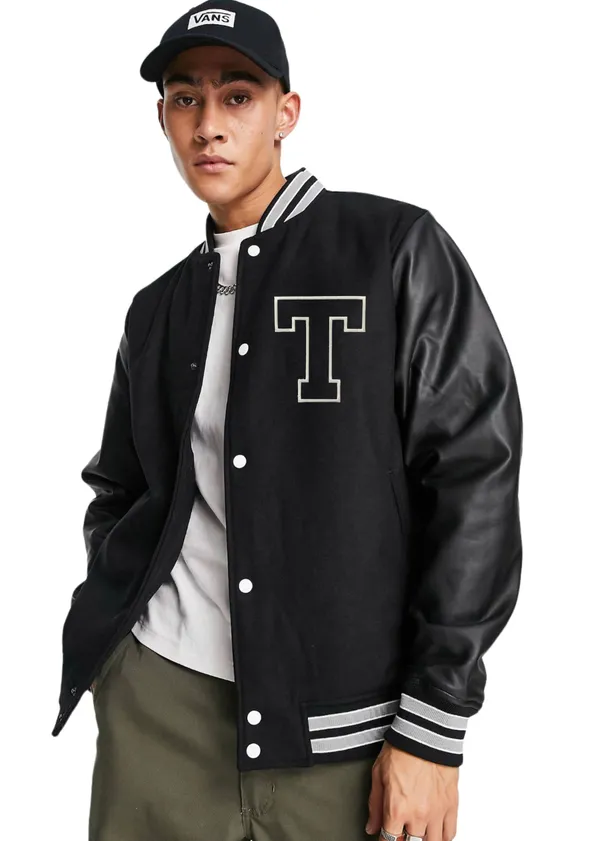 Be Savage Leather Letterman Varsity T Price in India - Buy Be Savage ...