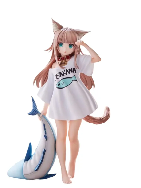 Kenma Cute Cat Girl Figure Kinako Cartoon Q Figures Standing Pvc Statue ...