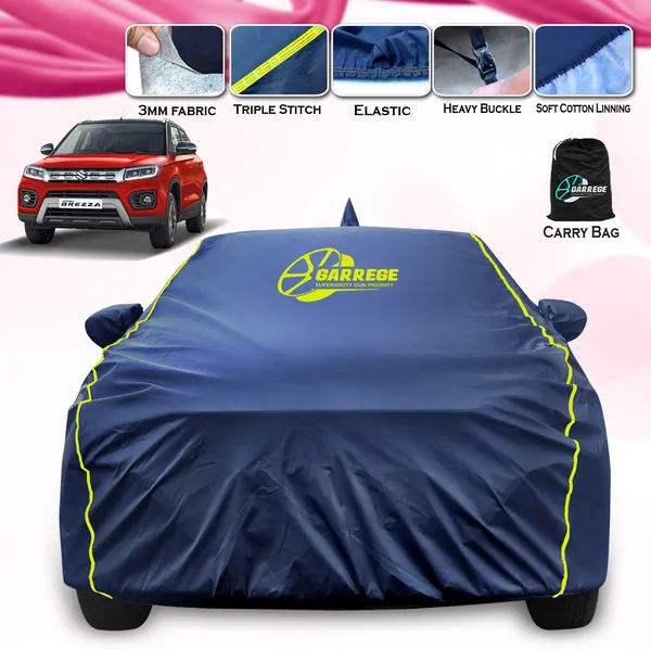 GARREGE Blue Polyester Cotton Car Body Cover For Maruti Suzuki Vitara ...