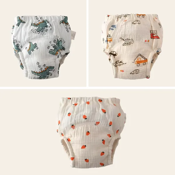 Just Goods 3-Piece Reusable Diaper | Quick Dry Muslin Soft Padded Baby ...