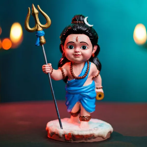 Shopping Uncle Blue Bal Shiva Idol for Car Dashboard, Home Decor ...