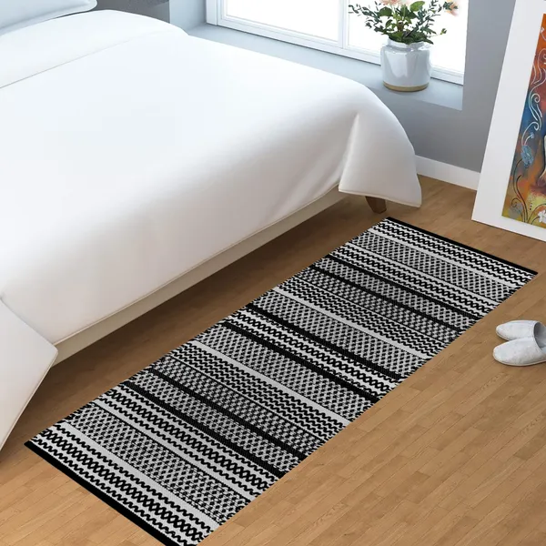 House of Handmade Pure Cotton Bedside Runner For Bedroom, Living Room ...