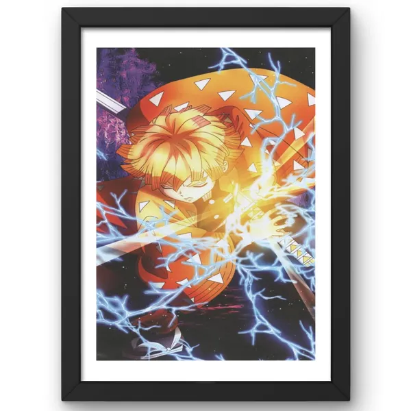 CRAFT QUEST Brown Demon Slayer | Tanjiro Kamado Anime Poster Laminated ...