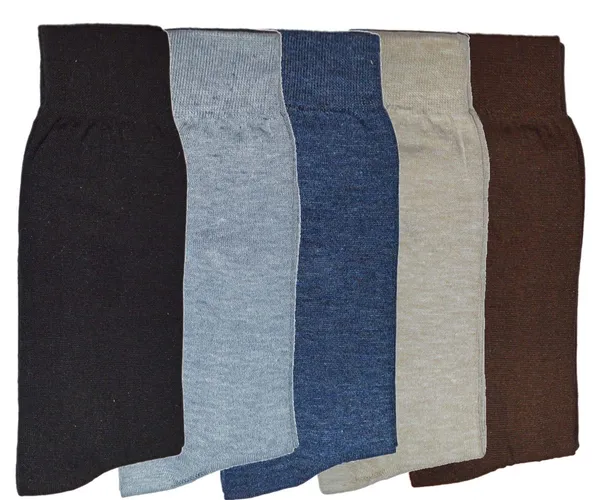 ME Stores Pack Of 5 Mercerised Cotton Long Full Length Socks For Men ...