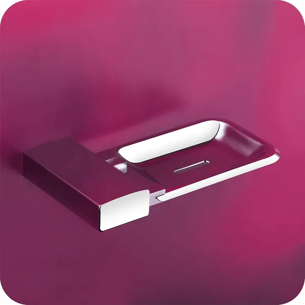 Easy home Silver Chrome Finish Stainless Steel Anti-Rust Soap Dish Soap ...