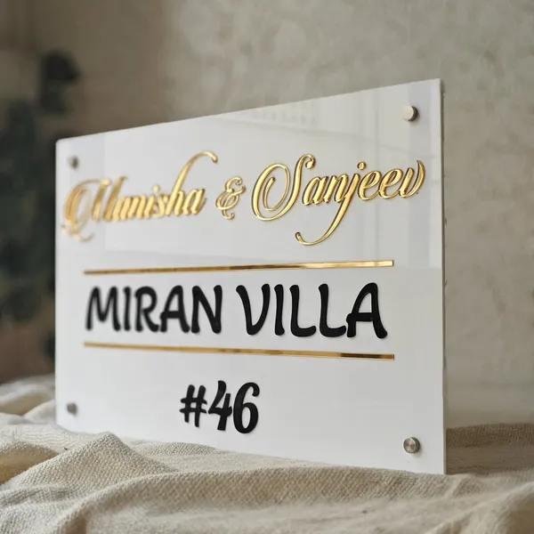 PEAK PLATE Multicolor This name plate is made from Acrylic. Letter are ...