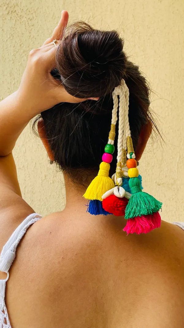 Zippy Flora Boho Handmade Jura Hair string (10-12 inch Length) (Pack of ...