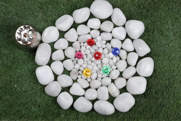 STONESTORIES Pearl White Mix size Polished Pebbles Price in India - Buy ...