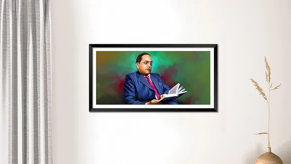CanvasPe Green Dr B.R. Ambedkar Poster With Frame For Office Price in ...