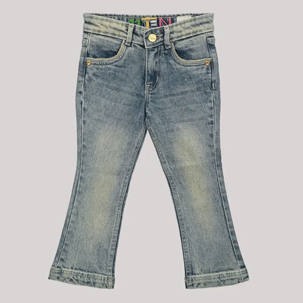 11ten Kids Wear Grey Premium Bootcut Denim Jeans For Girl's Price in ...
