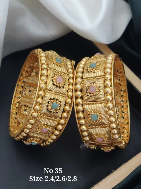 JK IMITATION Gold Plated Bangels Women | Premium Designer Bangals Price ...