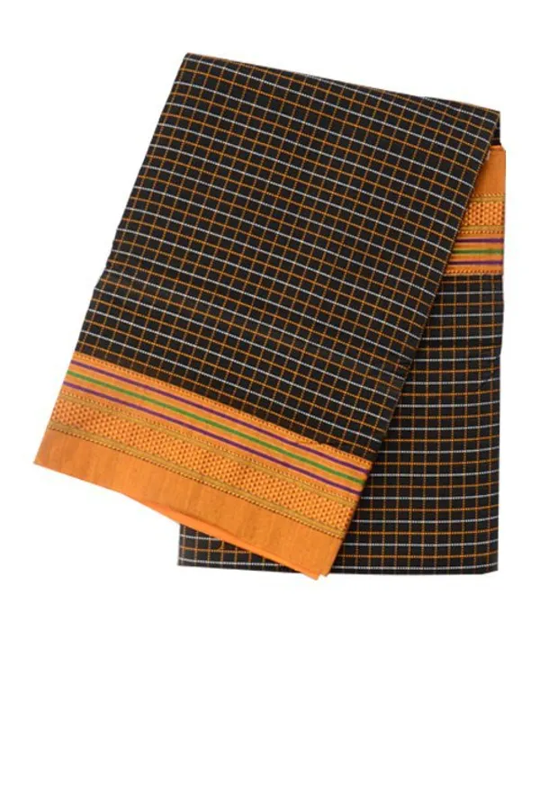 Silkal Ilkal Silk By Cotton Chaduranga Chikki Saree Saree Code- SKL1516 ...