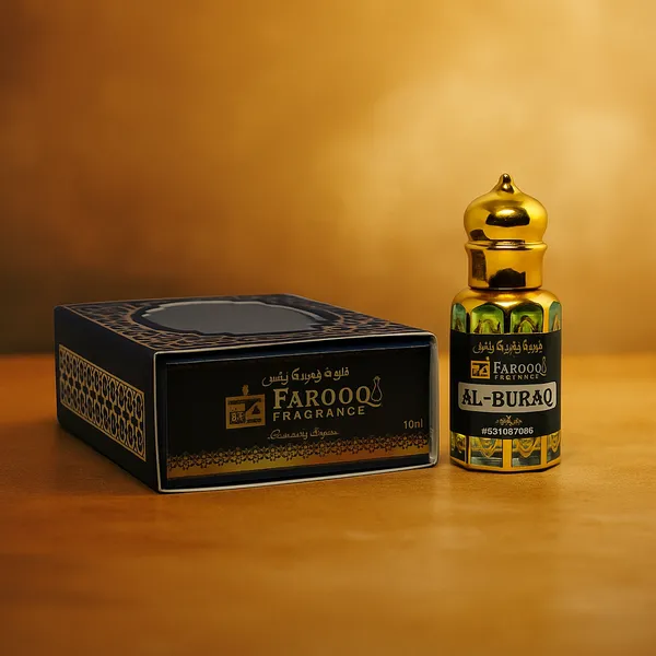 Farooqi Fragrance Al Buraq Luxury Roll-On Attar | Non-Alcoholic | Long ...