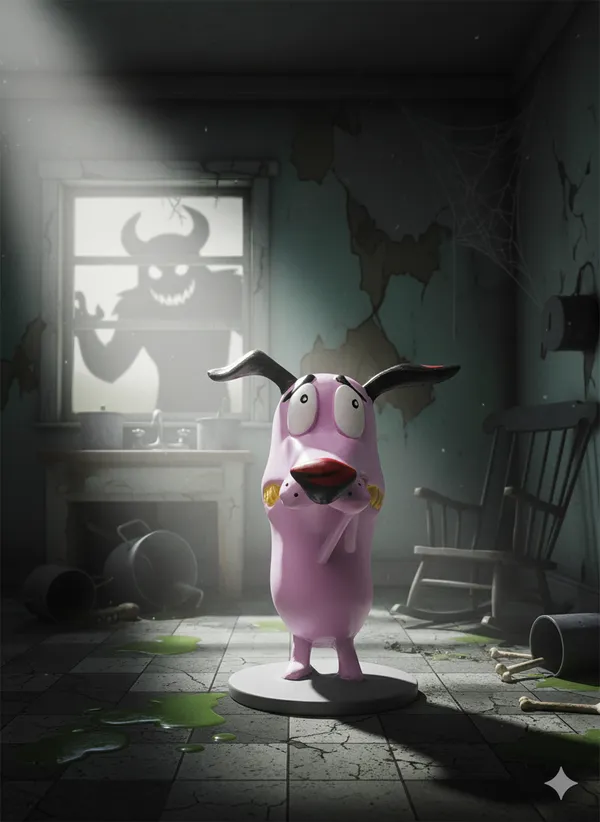 Bobbleheads & More By Insain Courage the Cowardly Dog Action Figure ...