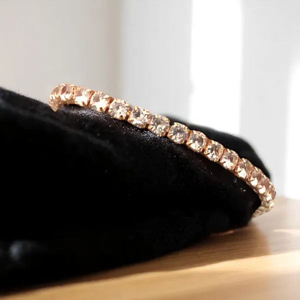 Meka Rose Gold Classic Solitaire Bracelet For Women Price in India ...