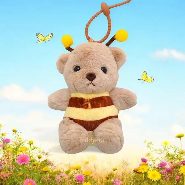 Teddyera Yellow Honey Bee Teddy Bear Plush Toy 15 Cm Soft And Cuddly ...