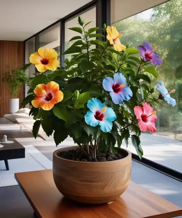 Exoticsflora Multi Colour Hibiscus /Gudhal Flowers Live Plant Perfect ...