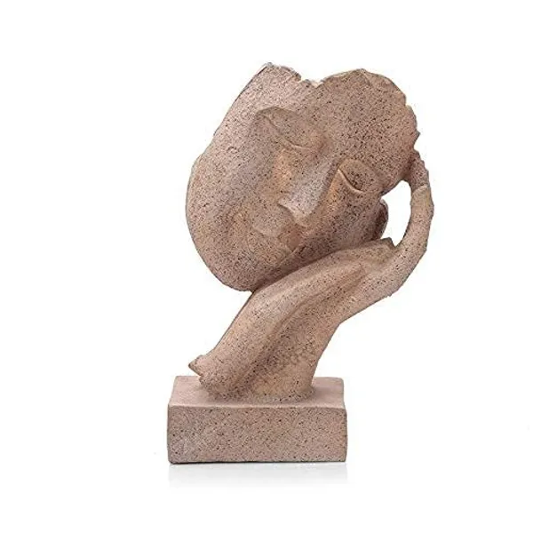 DNAeCraft Resin Handicrafts Human Face Showpieces Abstract Design Art ...