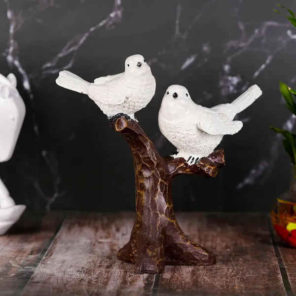 DNAeCraft Birds Sitting On Tree Branch Figurine Home Decoration ...