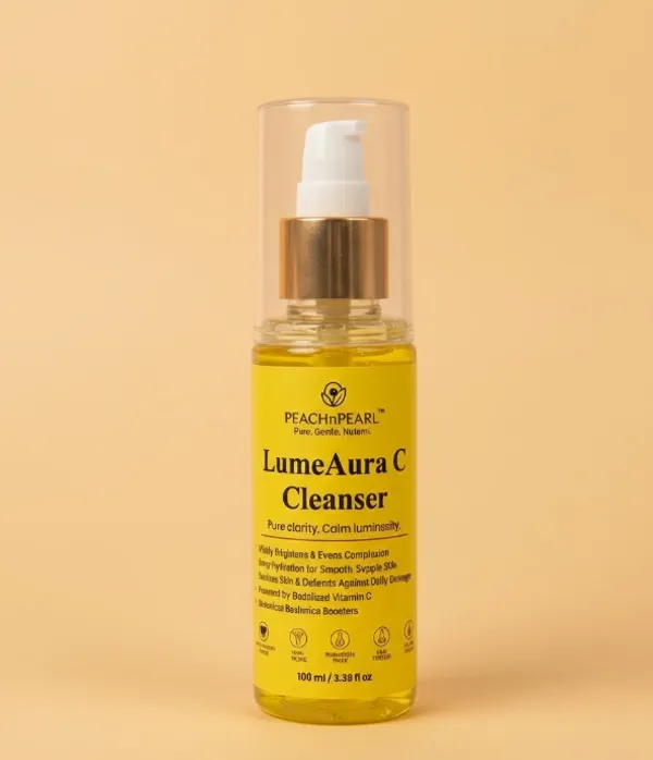 PEACHnPEARL LumeAura C Facial Cleanser, Vitamin C Enriched, Natural ...