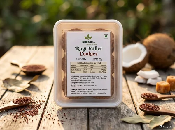 Khetar Fresh Ragi millet cookies Price in India - Buy Khetar Fresh Ragi ...
