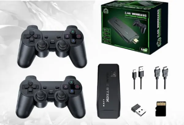 ElyraHUB Wireless Gaming 2 remote set Controller retro games 9999+ game ...