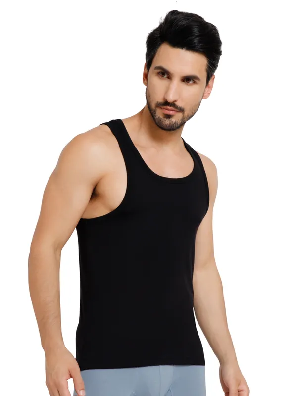 Oxyzone OXYZONE Men's Supima Cotton Vest Super Soft Solid Round Neck ...