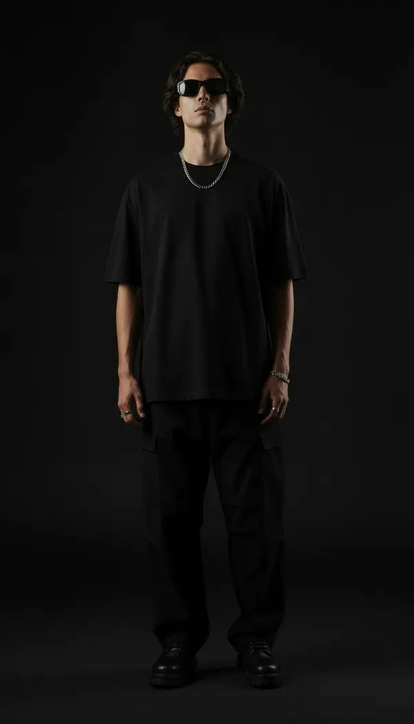 Mutant Labz Black Plain Oversized T-Shirt For Unisex Price in India ...