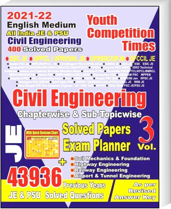 Yctbooks JE Civil Engineering Volume-3 (English Med.) 2023-24 Price in ...