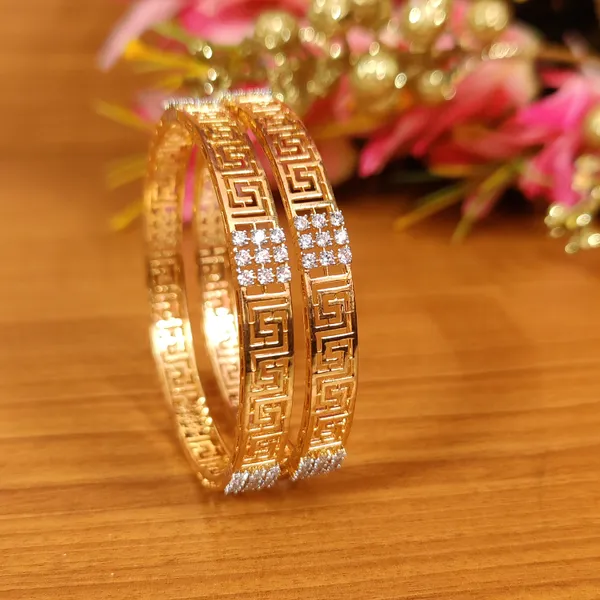 Sanvi Jewels Verasaace Design Inspired Diamond Look Bangles Price in India Buy Sanvi Jewels Verasaace Design Inspired Diamond Look Bangles online at undefined